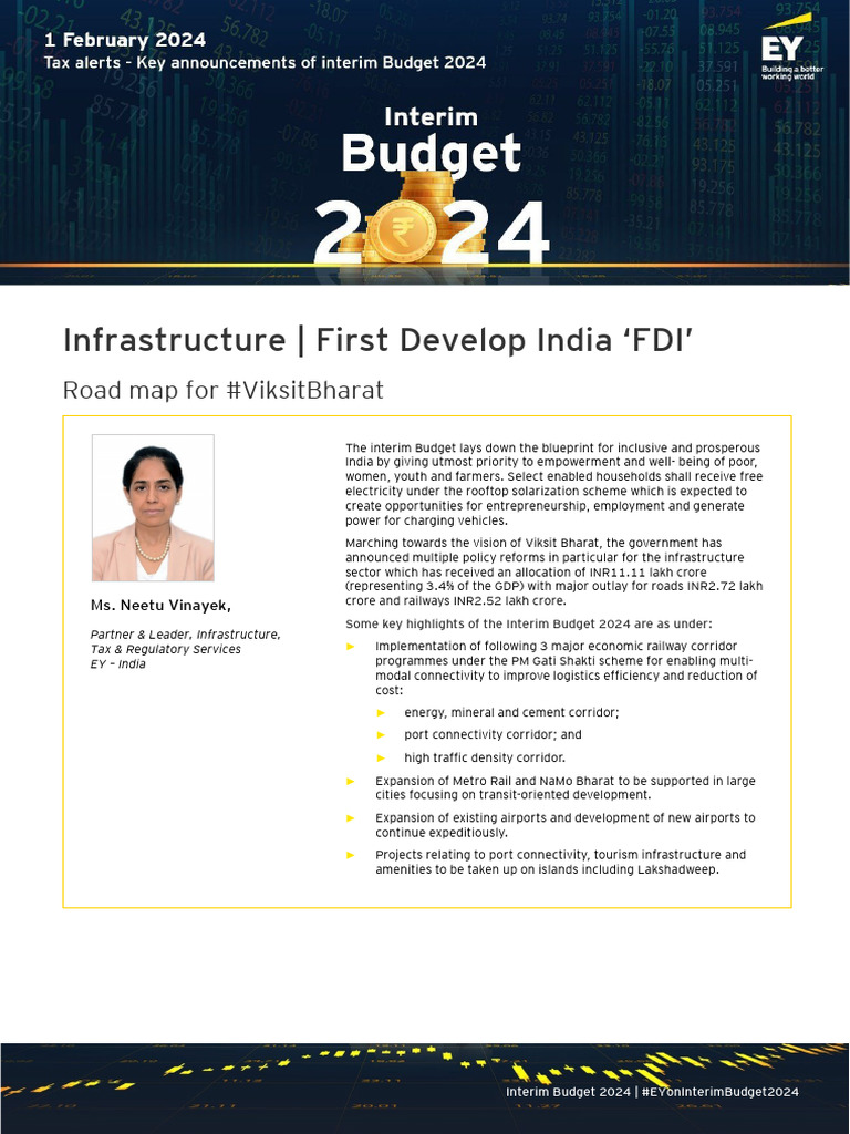 Ey Budget 2024 Infra Sector | PDF