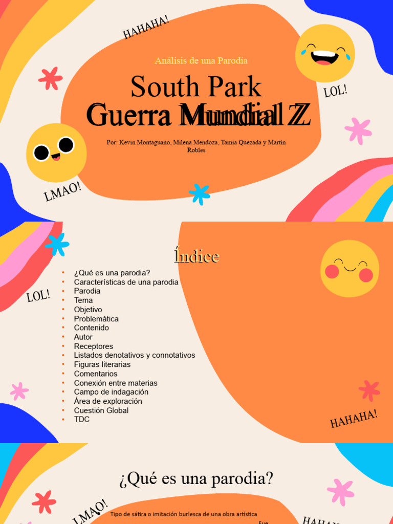 Analisis de Una Parodia South Park | PDF | Humor | Parodia