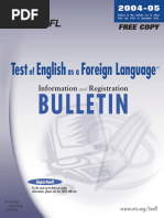 Answer Key - ToEFL ITP Practice Test | PDF