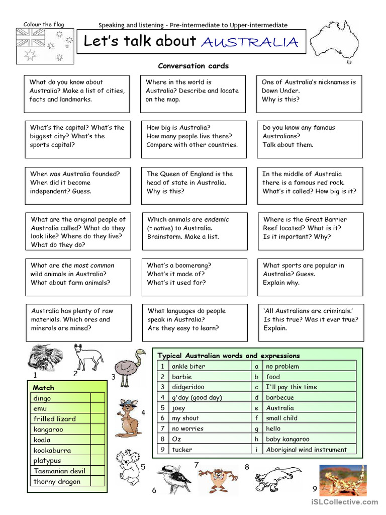 Australia Conversation Guide | PDF | Social Science | Home & Garden