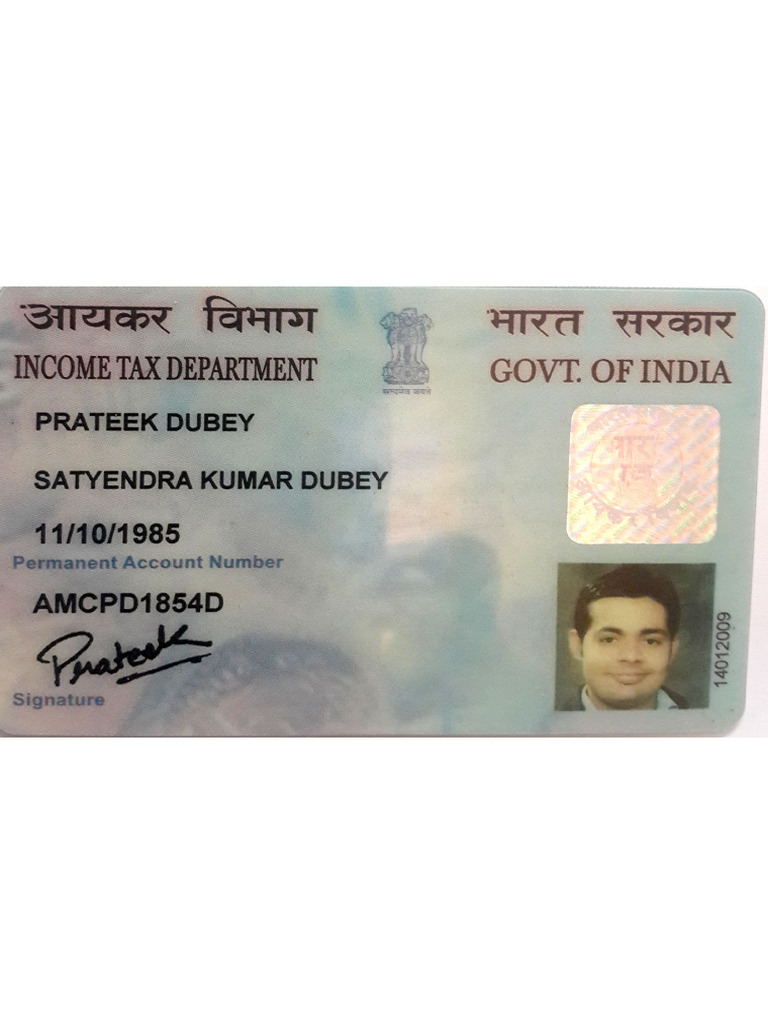 PAN Card Prateek | PDF