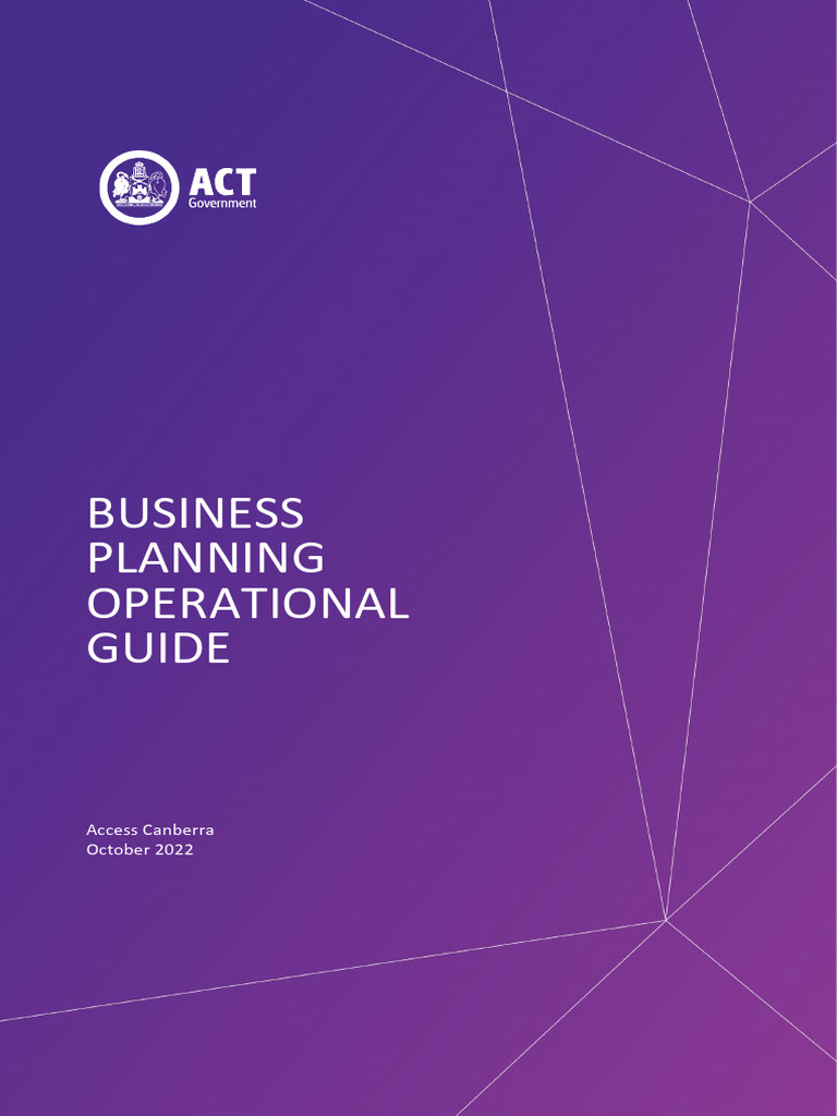 Business Planning Operational Guide | PDF | Strategic Planning | Risk