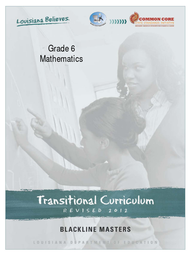 6th Grade Math Blackline Masters | PDF | Input–Output Model | Mathematics
