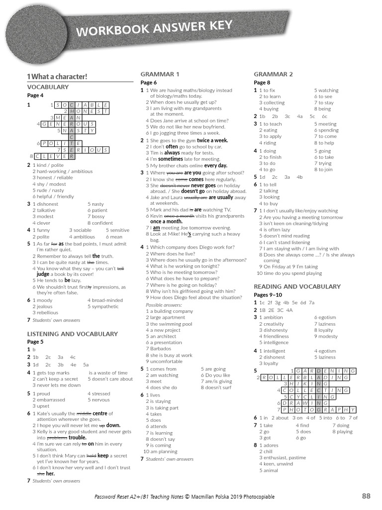 Password-Reset_A2P-B1_Workbook_Answer-key | PDF