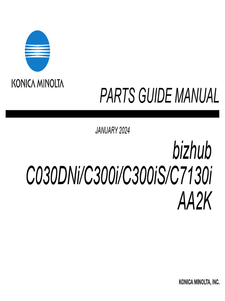 Bizhub C360i - C300i - C250i - C361i - C301i - C251i - SP | PDF