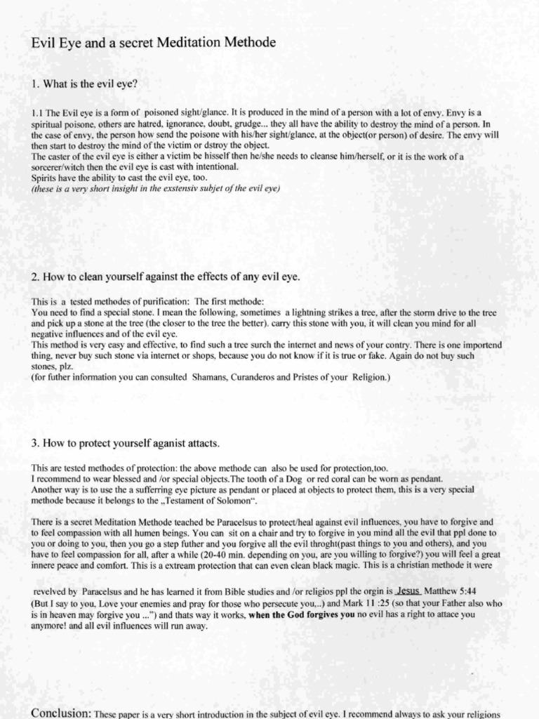 Eye 0001 | PDF | Evil | Envy