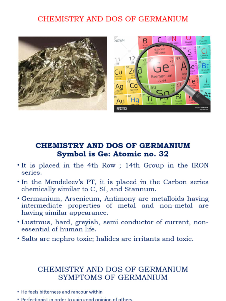 Germanium Metallicum | PDF | Germanium | Nazi Germany