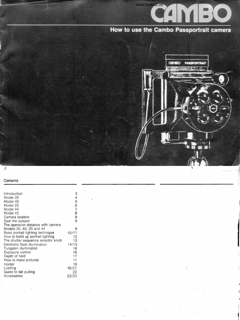 cambo_passport_camera | PDF | Camera | Flash (Photography)