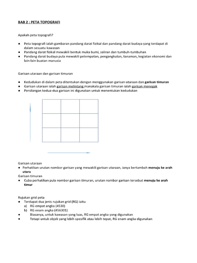 Geografi Form 2 Bab 2 | PDF