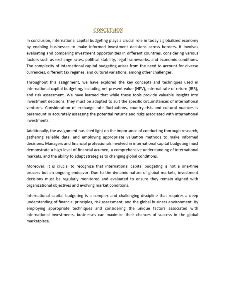 Conclusion Wps Office | PDF