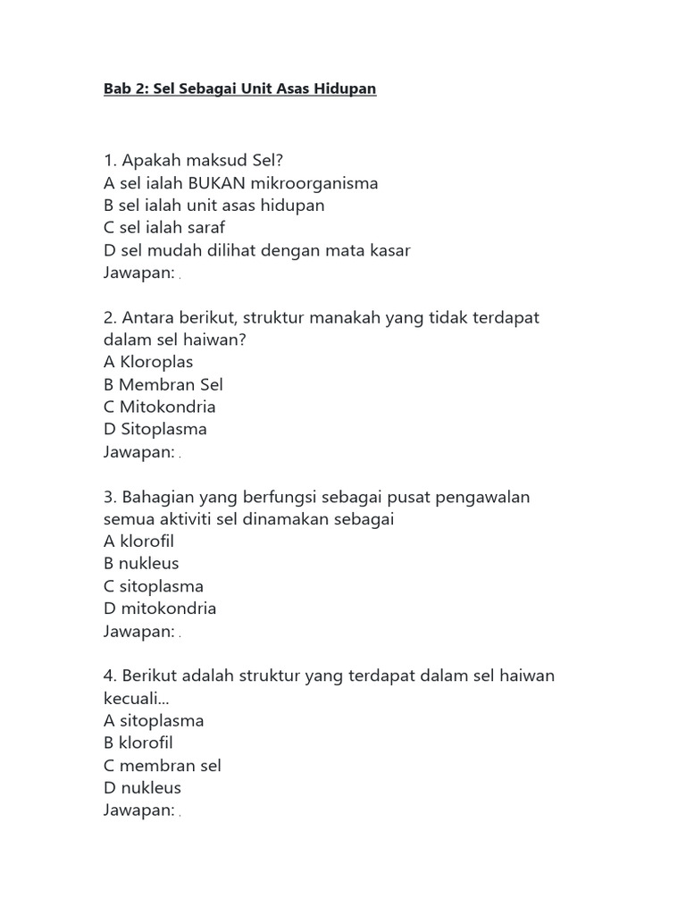 Latihan Bab 2 | PDF