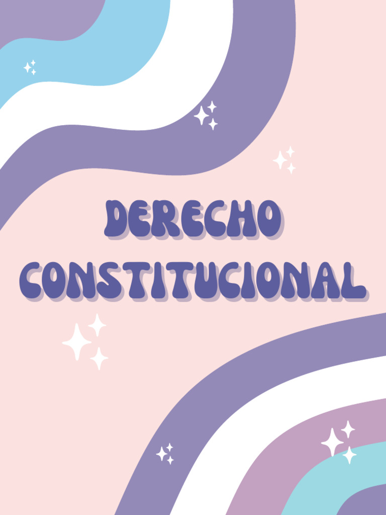 Derecho Constitucional Portada | PDF