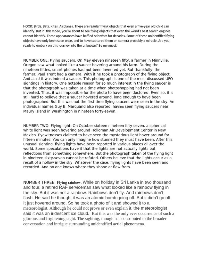 UFO Research | PDF