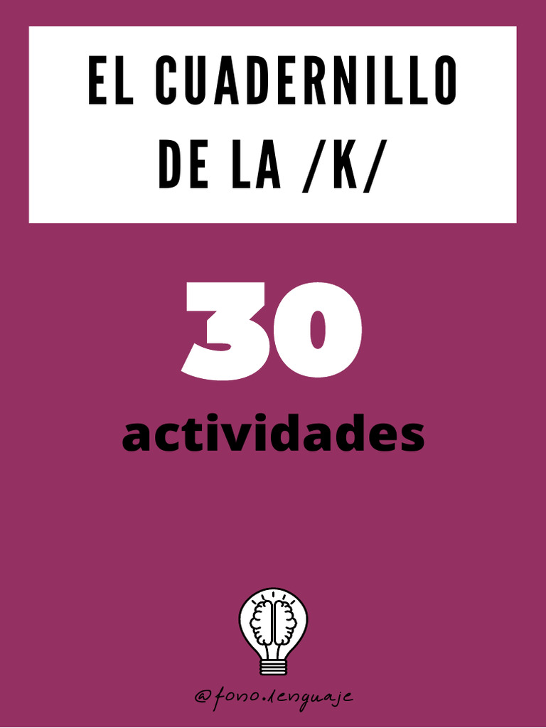 Actividades para el sonido /k/ | PDF | Artes del Lenguaje y Comunicación