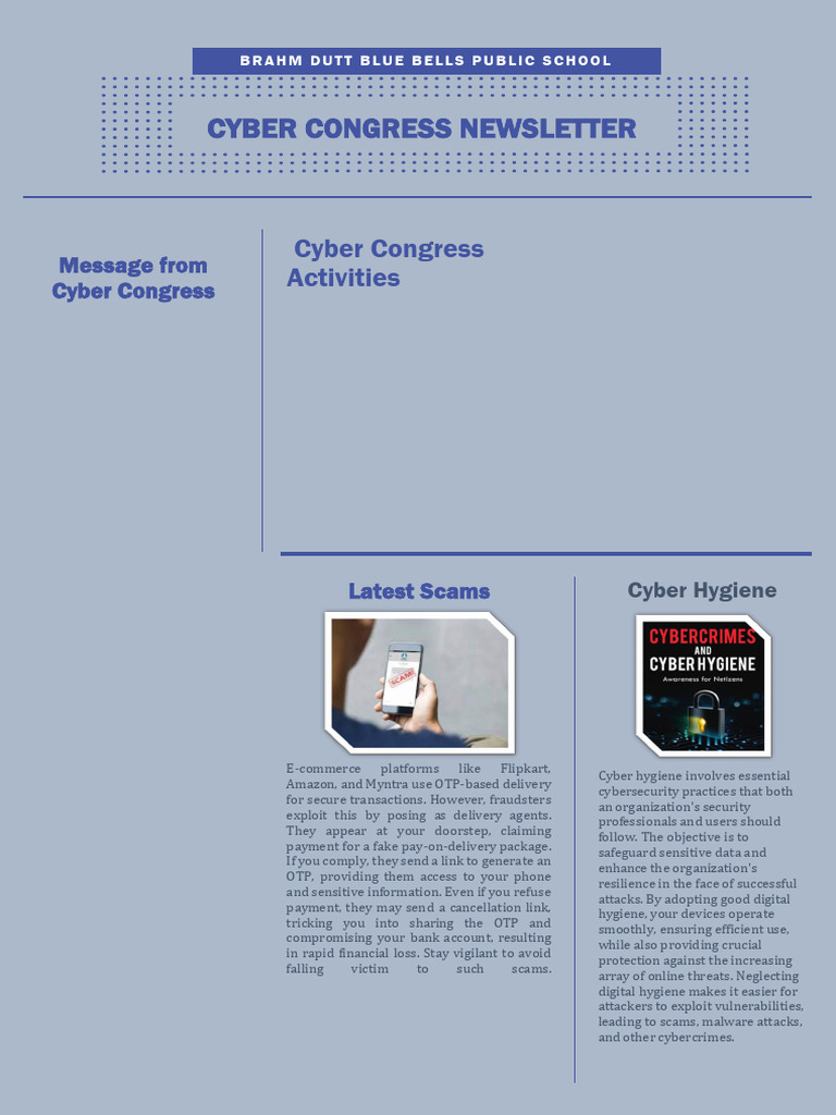Cyber Congress Newsletter 1 | PDF | Computer Security | Security