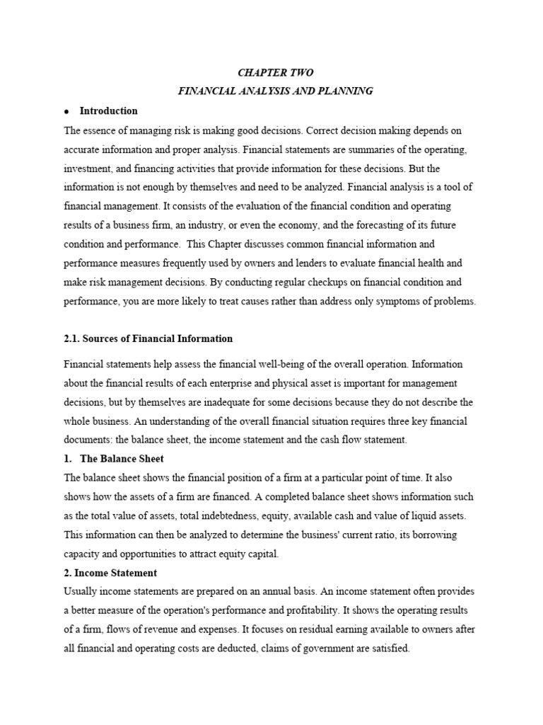 FM CHAPTER TWO | PDF