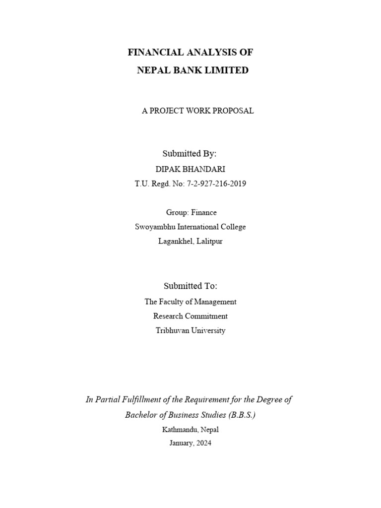 Dipak Bhandari Proposal | PDF