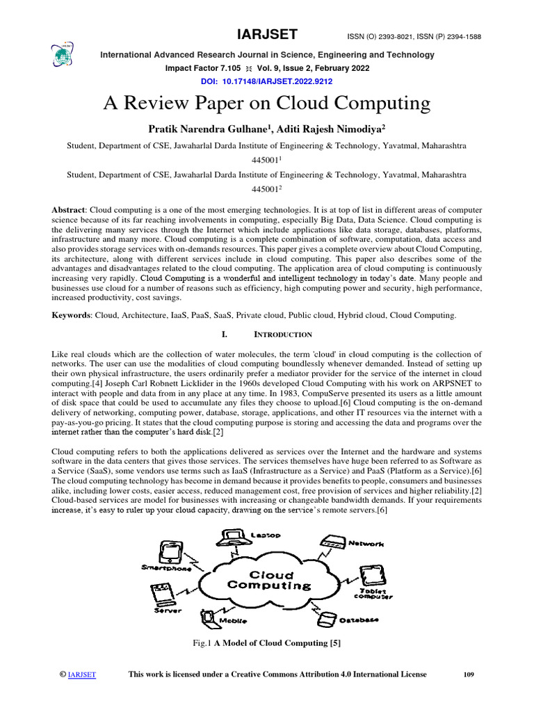 Study On Cloud Computing | PDF | Cloud Computing | Software As A Service