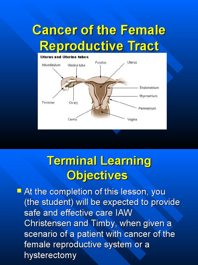 PP03L043 - Cancer of The Female Repro System | PDF | Cervical Cancer ...