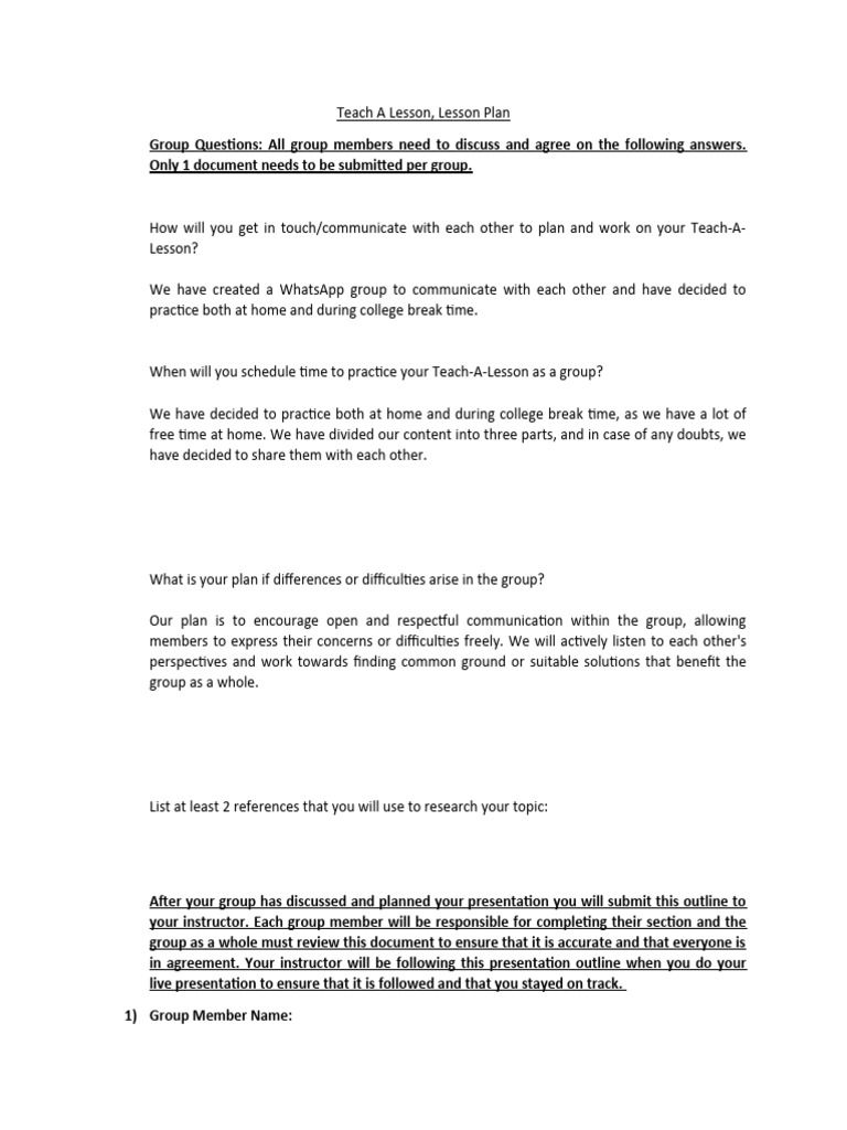 Teach A Lesson, Lesson Plan 2023 New | PDF | Lesson Plan | Learning