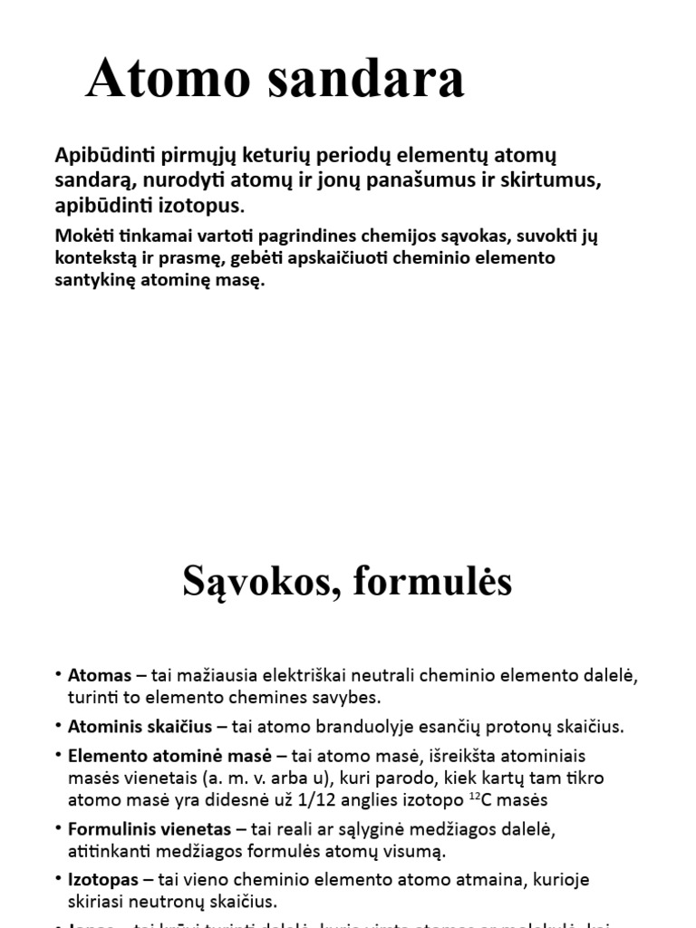 Atomo Sandara 1 | PDF