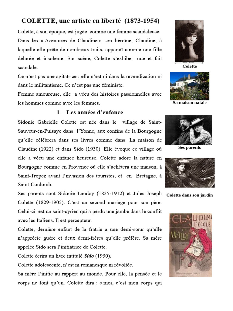 Biographie Colette | PDF