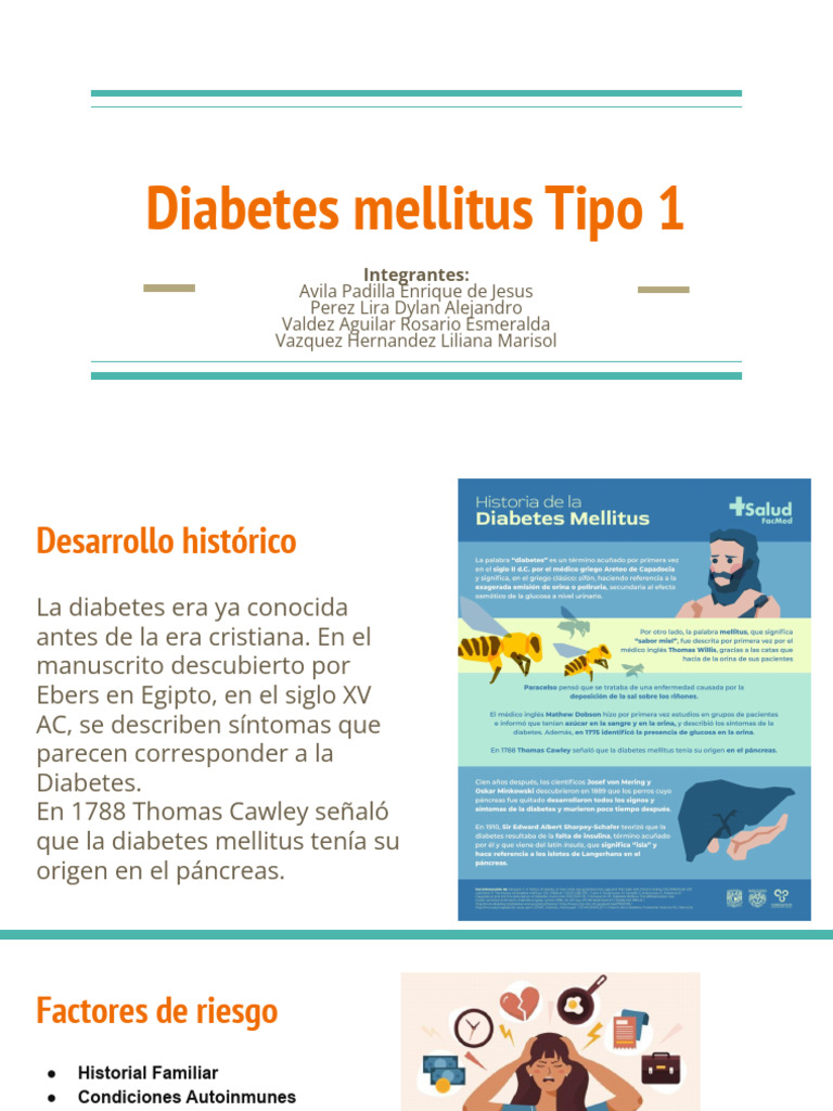 Diabetes Mellitus Tipo 1 | PDF | Diabetes | Sangre