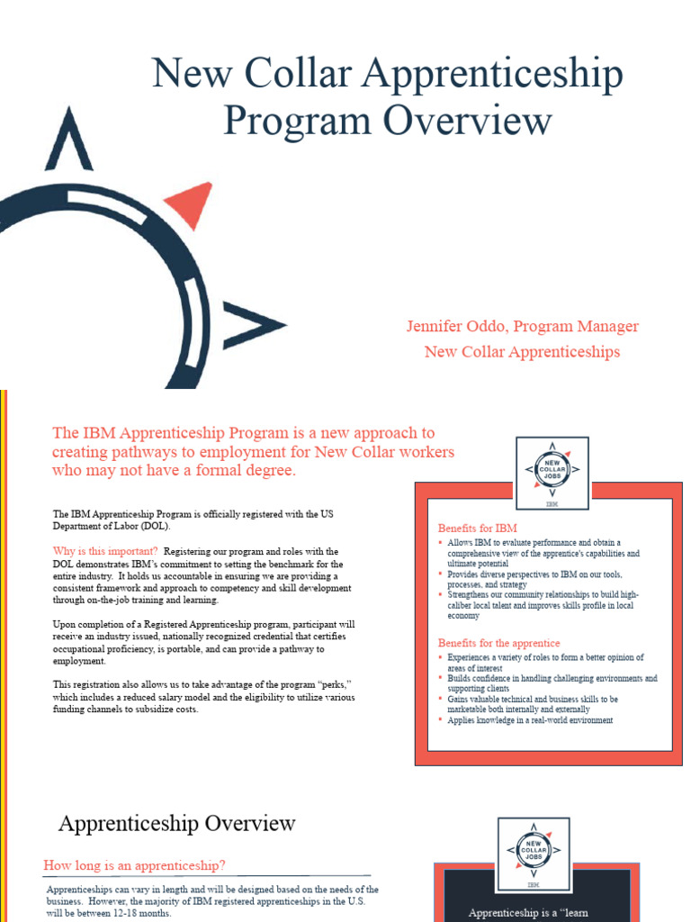 New Collar Apprenticeship Program Overview | PDF | Apprenticeship ...