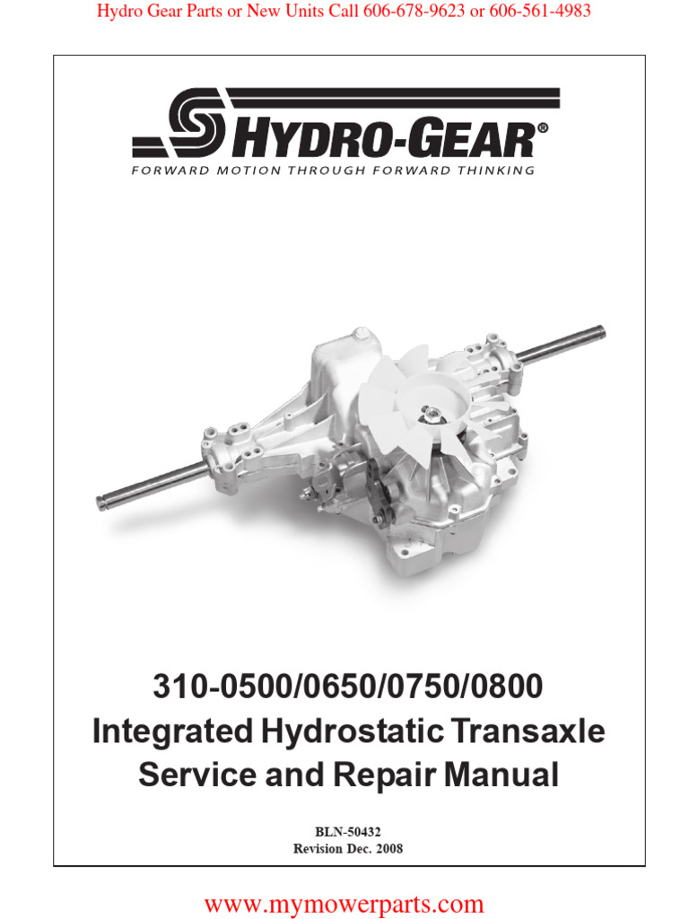 Boite Hydrostatique Hydro Gear 310-0750 | PDF | Technology & Engineering