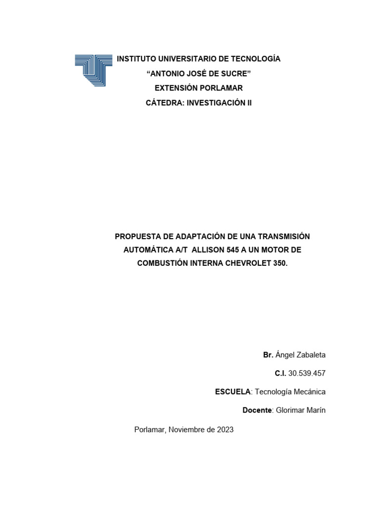 Capitulos I, II, III Terminado | PDF