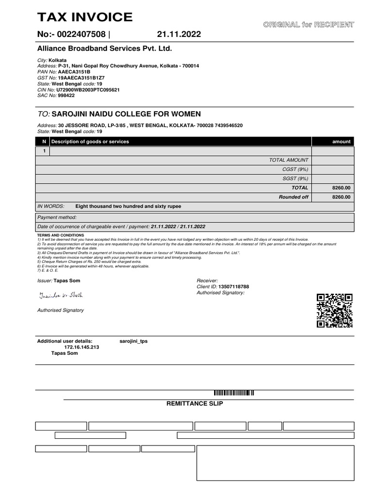 Internet Bill | PDF | Cheque | Payments
