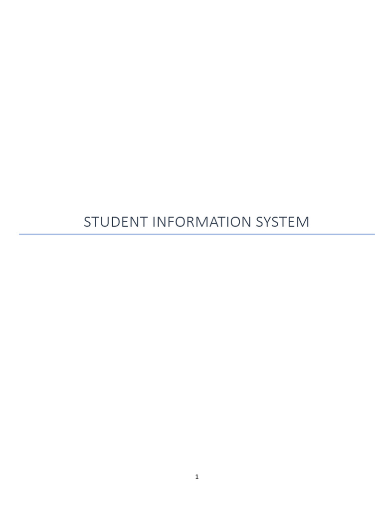 Student Information System Guide | PDF | Html Element | Html
