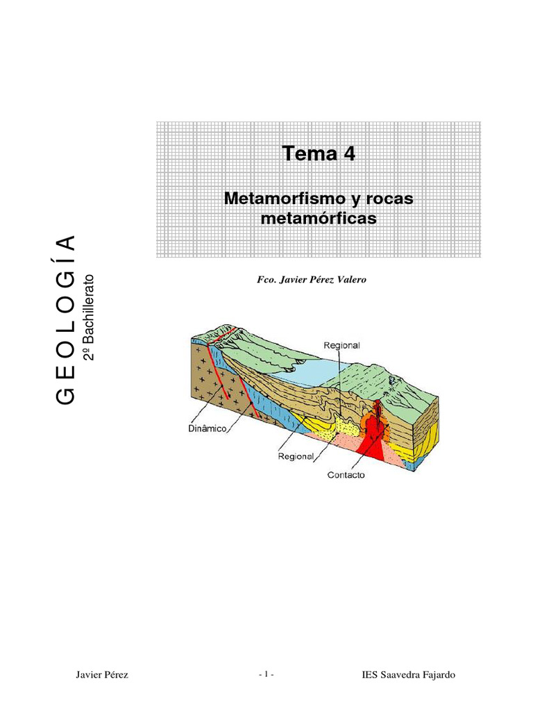 Tema 4 - Metamorfismo y Rocas Metamórficas (1) | PDF | Materiales ...