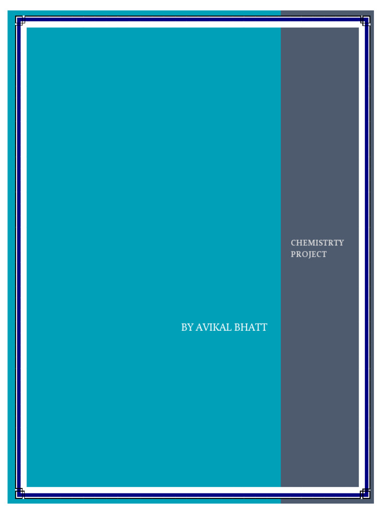 Adulteration in Food Class 12 Chemistry Project | PDF | Chili Pepper ...