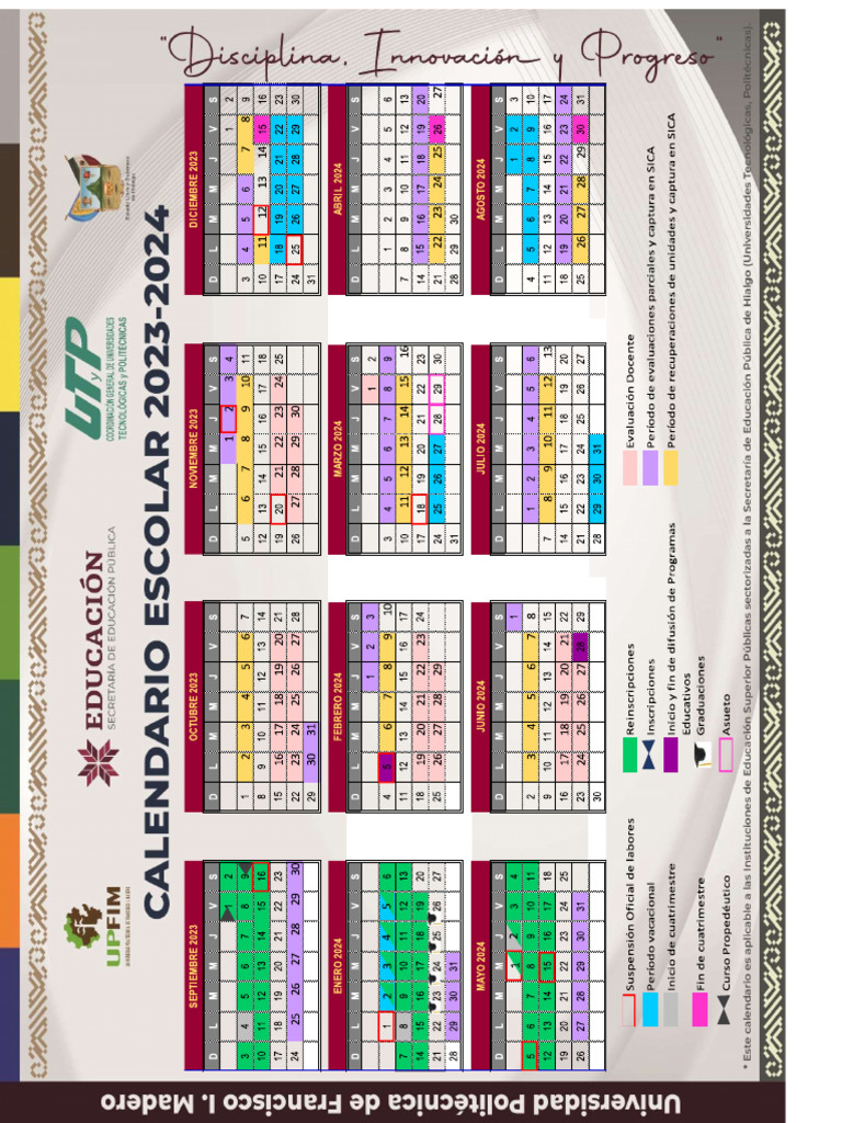 Calendario UPFIM | PDF