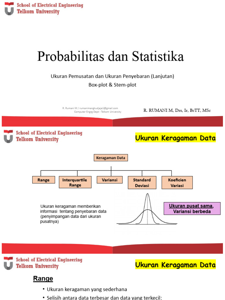 Materi 3 - Ukuran Pemusatan Dan Penyebaran (Lanjutan)- RRM-RER | PDF