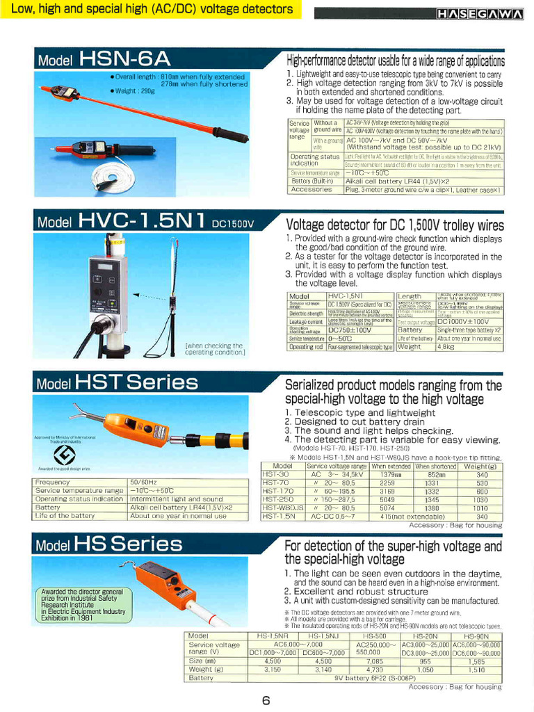 High Voltage Telescopic hasegawa-HST-30 | PDF