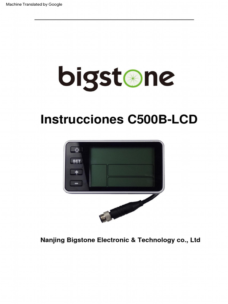 Manual Display C500B-LCD | PDF | Bienes manufacturados | Informática