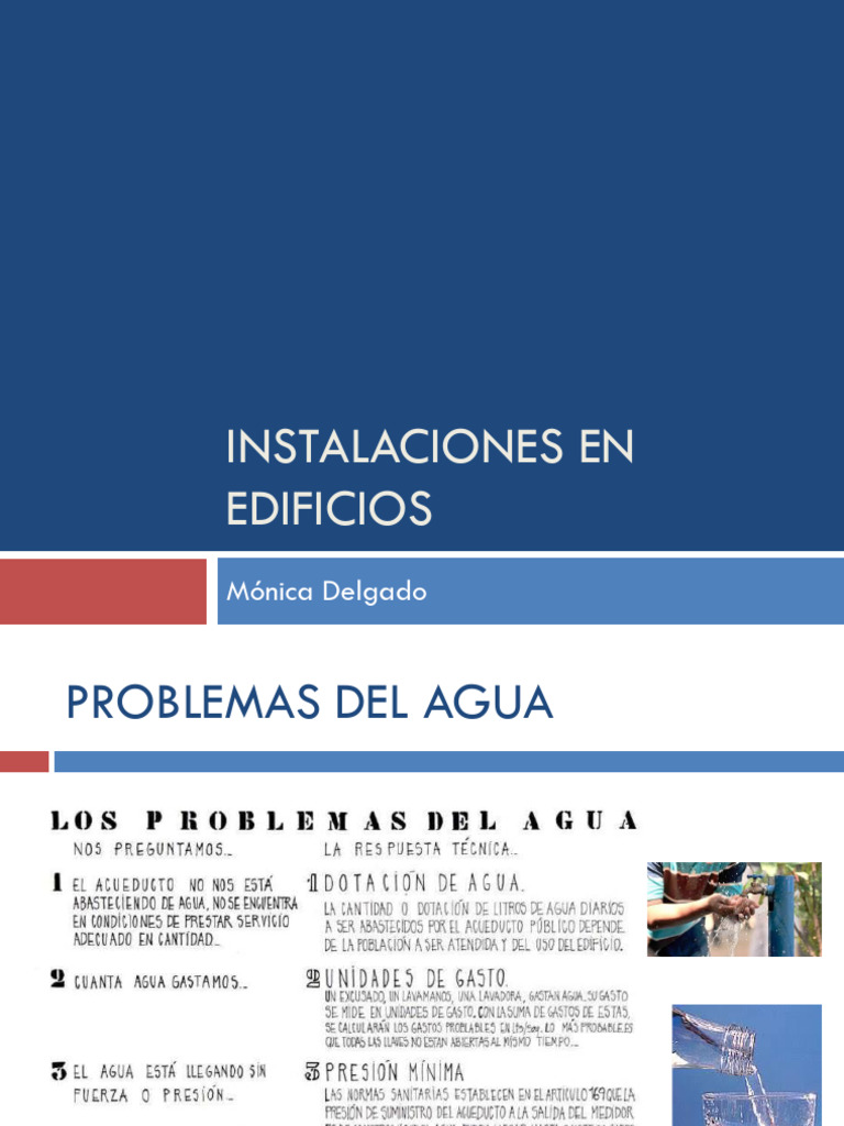 Instalaciones en Edificios Problemas Del Agua | PDF
