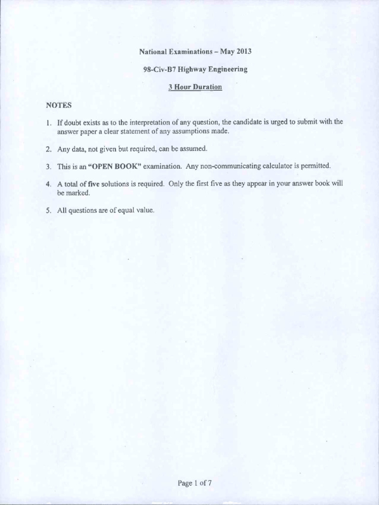 AE May 2013 98 Civ B7 | PDF | Concrete | Civil Engineering