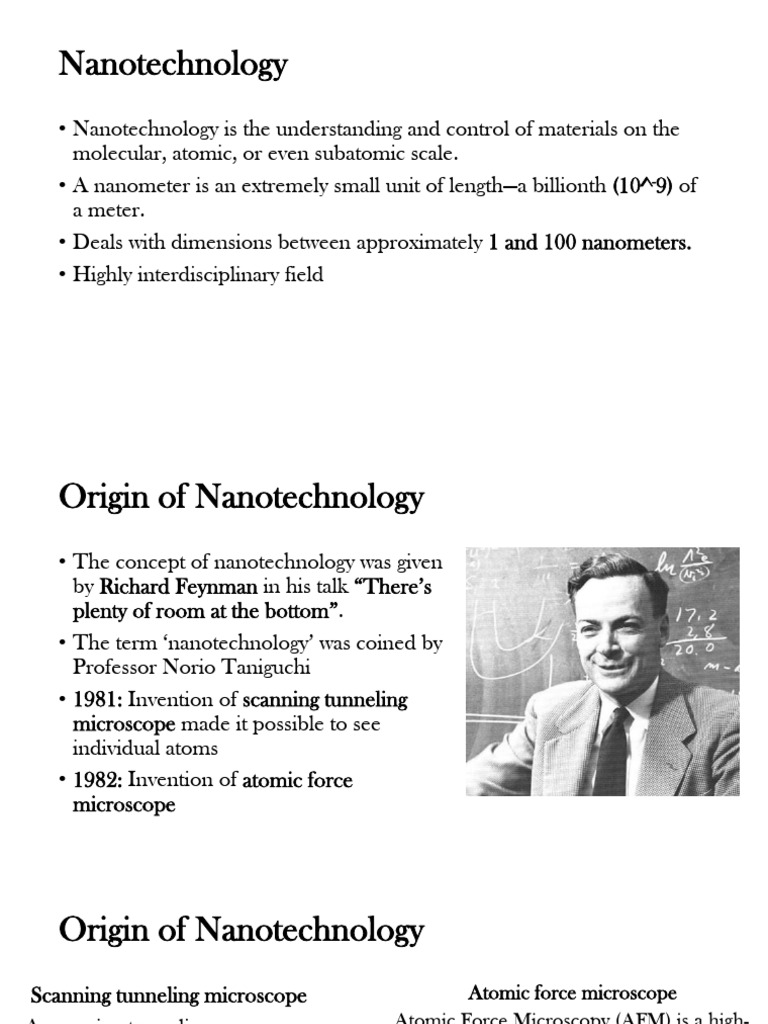 Nanotechnology + Exobiology | PDF | Nanotechnology | Atomic Force ...