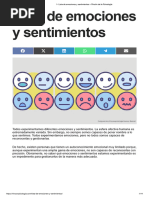Lista de 250 Emociones y Sentimientos | PDF | Las emociones | Experiencia