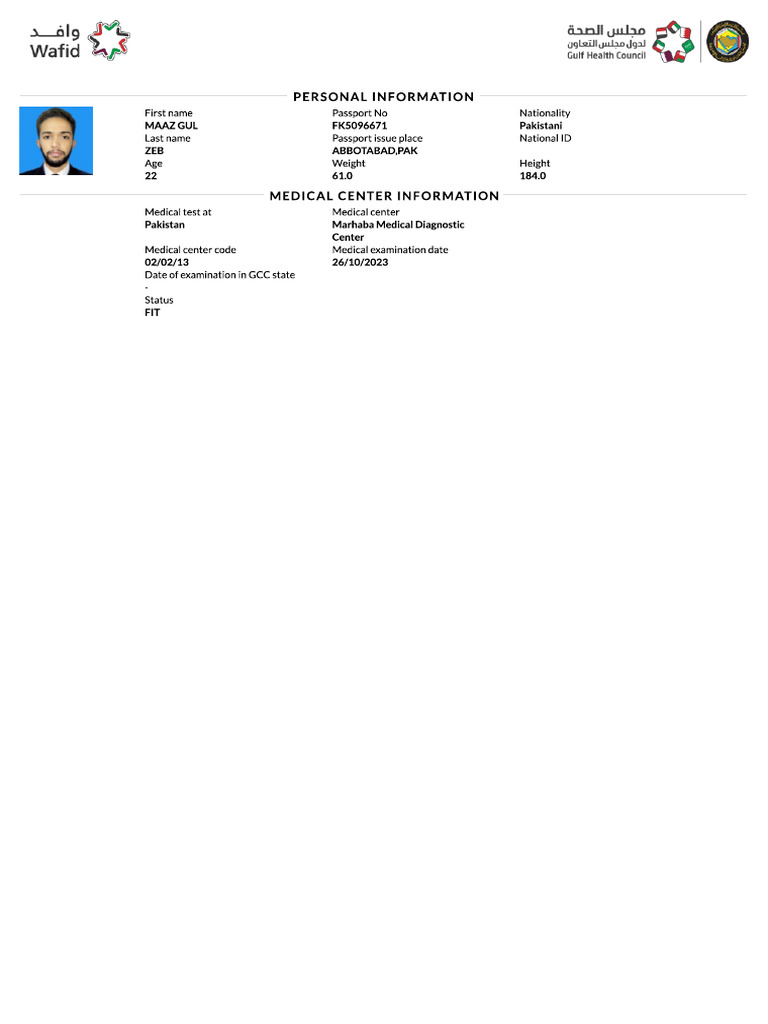 Medical Status | PDF