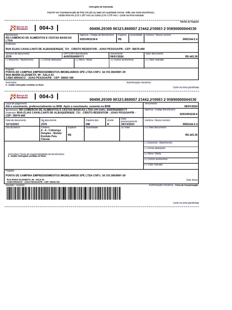 Boleto 2576 Atualizado | PDF