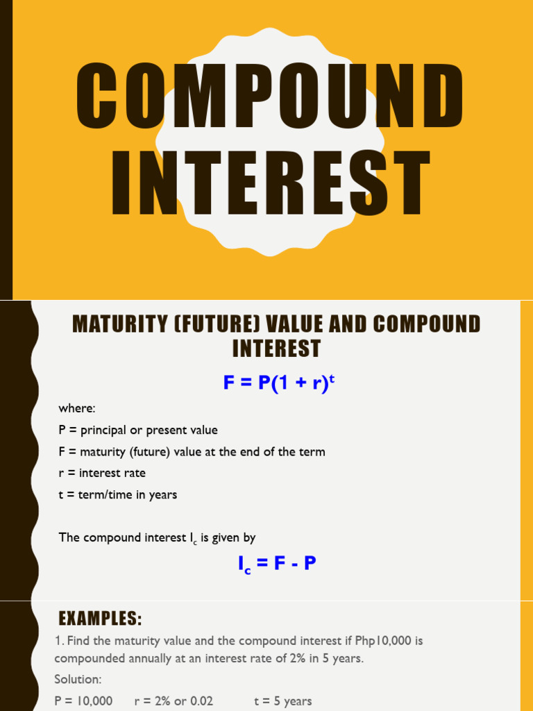 Compound Interest | Download Free PDF | Interest | Present Value
