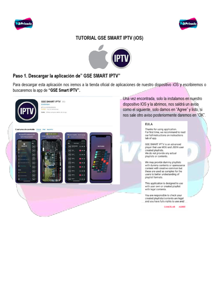 Tutorial GSE Smart IPTV para iOS | PDF | Ios | Informática