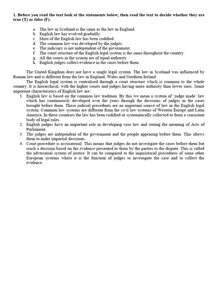 151 - Engleza 2 Exercitii Tutorial 2 Drept | PDF