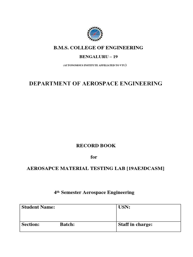 ASM Lab Record Book | PDF | Yield (Engineering) | Deformation (Engineering)