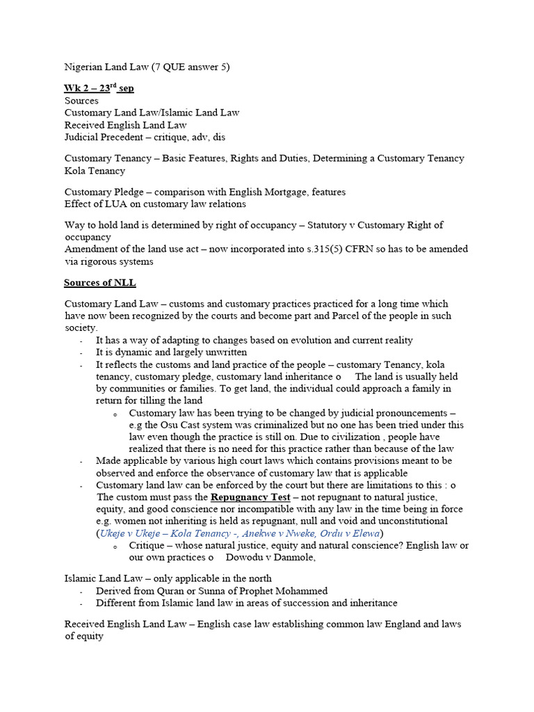 Land Law Concised | PDF