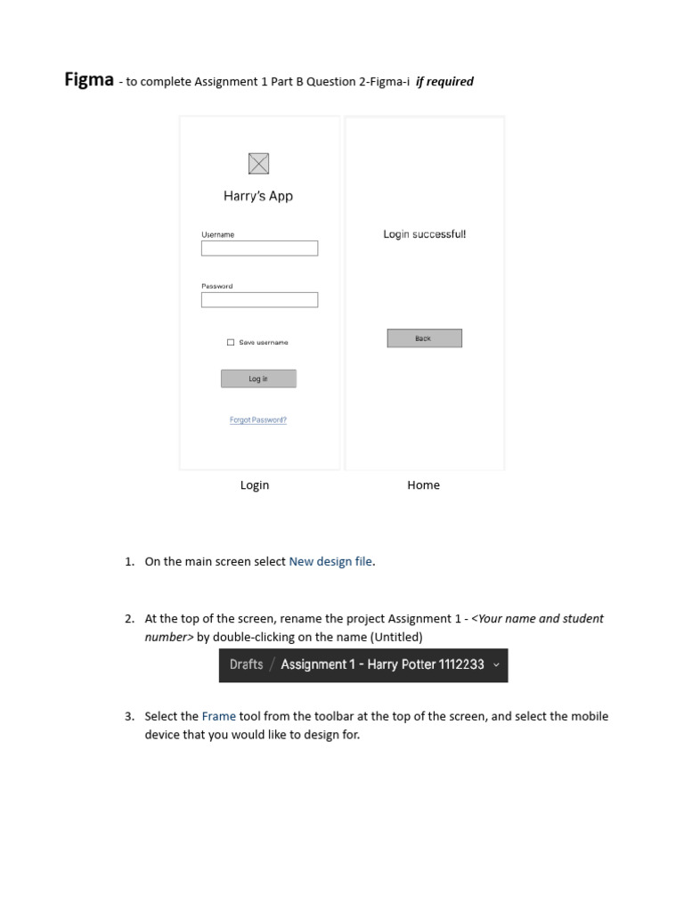 Figma Instructions | PDF